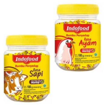 Jual Indofood Bumbu Kaldu Penyedap Rasa Sapi Ayam 100 g isi 25 blok ...