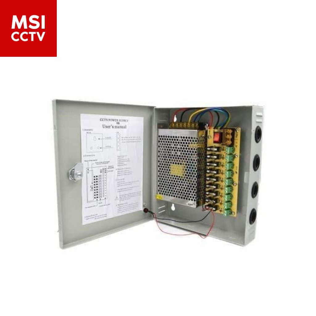 Jual POWER SUPPLY 12V 10A BOX CCTV PSU BOX PANEL BERGARANSI | Shopee ...