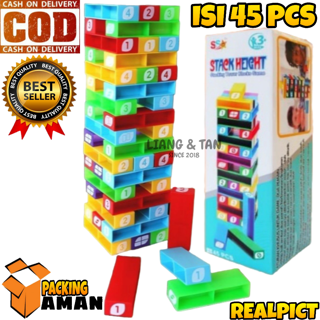Jual ( BISA COD ) PROMO Mainan Anak Tower Stacko / Mainan Keluarga ...