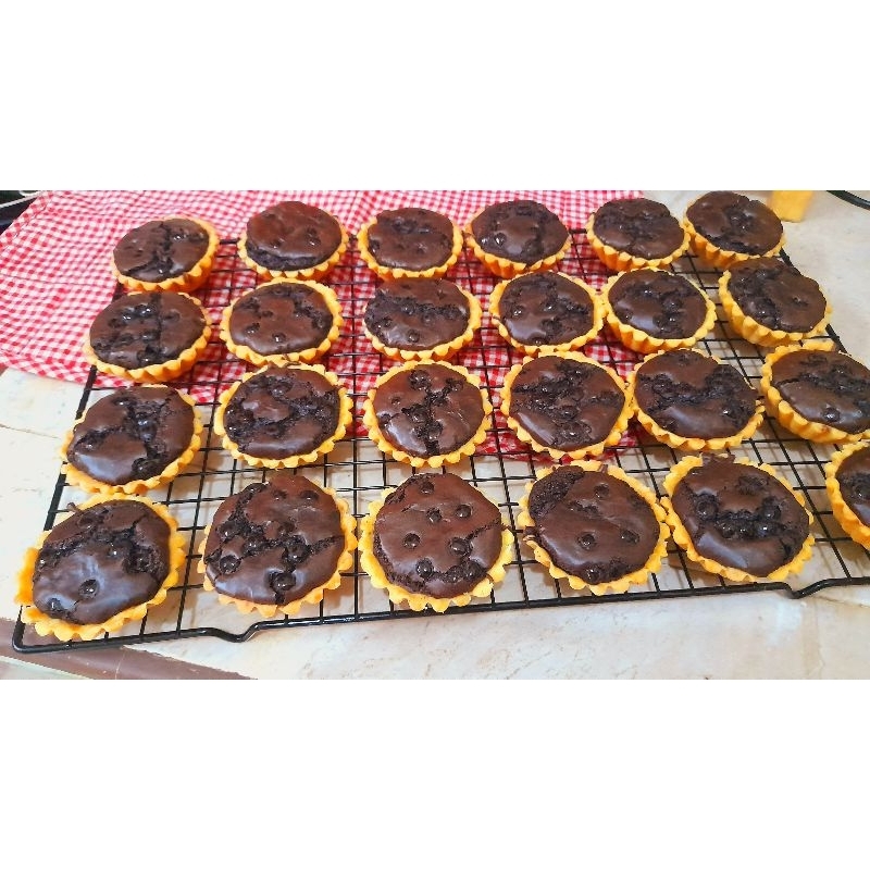 Jual Brownies Pie Fudgy Brownied Dark Cokelat Toping Choco Chips ...