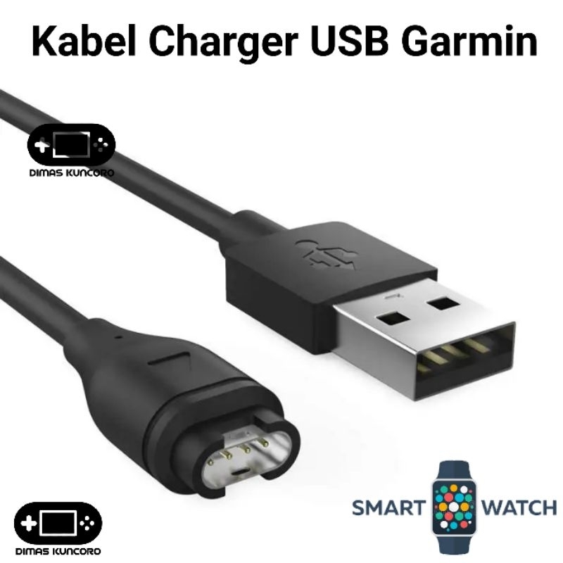 Jual Kabel Charger USB Garmin charging venu 1 2 plus 2s 3 3s sq 1 2 ...