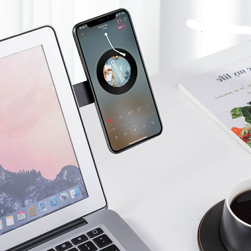 Jual dual screen support holder phone laptop magnetic double screen ...