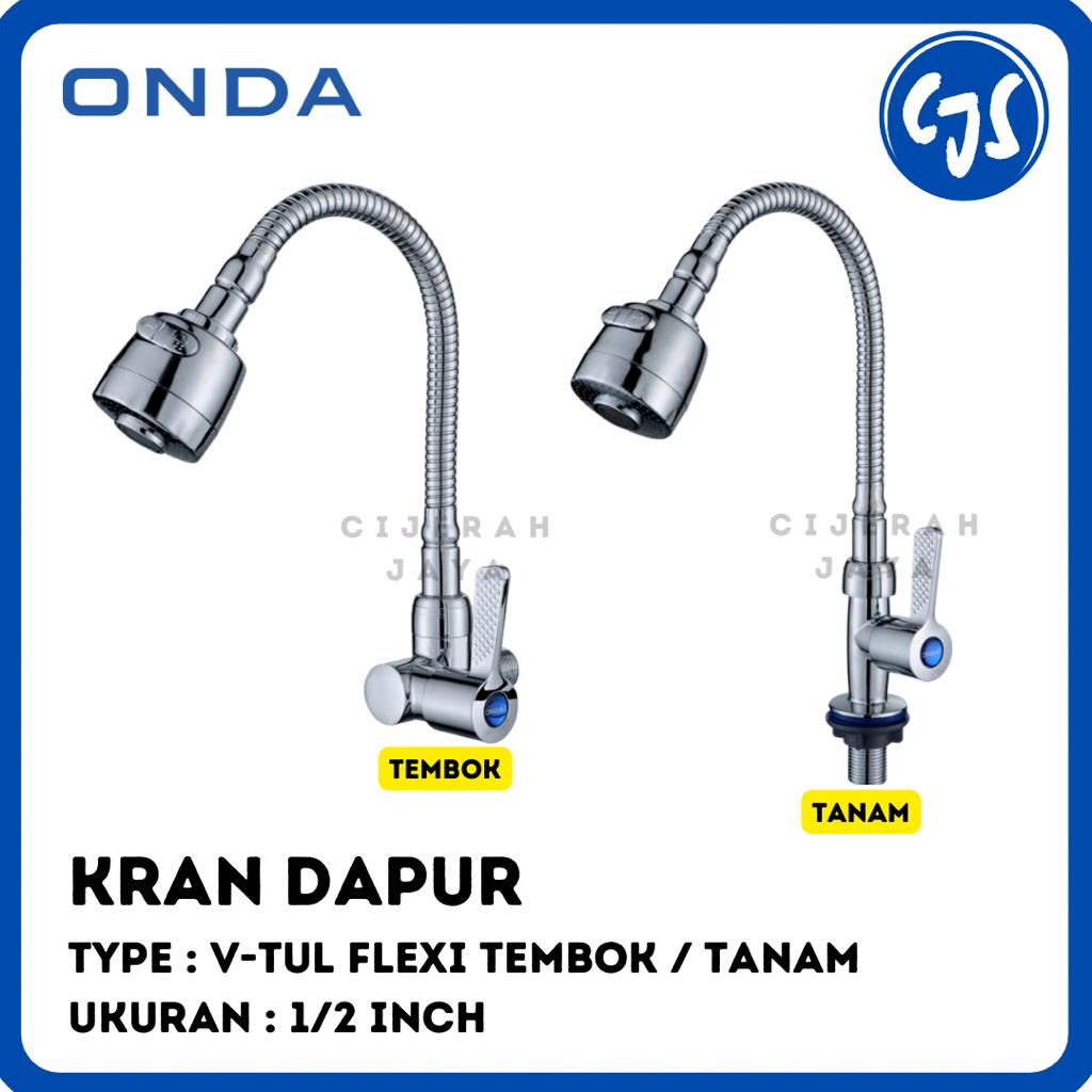 Jual ONDA KRAN DAPUR CUCI PIRING ANGSA FLEXIBEL V-TUL FLEXI TEMBOK ...