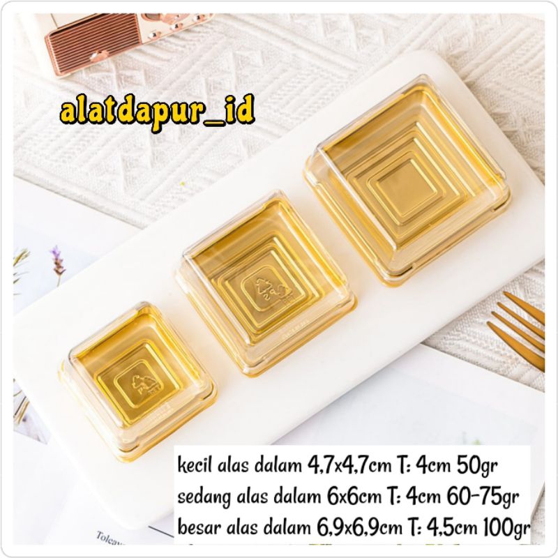 Jual 50pcs tray tutup mooncake KECIL tray kotak box kue mooncake ...