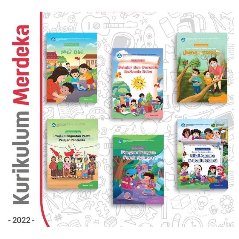 Jual satu paket buku panduan guru TK/PAUD kurikulum merdeka edisi terbaru | Shopee Indonesia