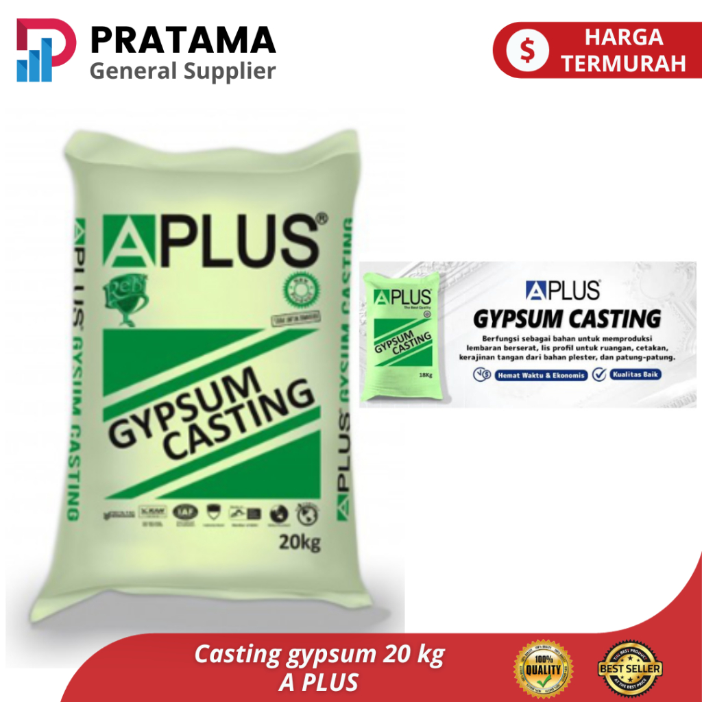 Jual Casting Aplus 20Kg / CASTING GYPSUM TAMBAL PLAFON ATAP / surabaya ...