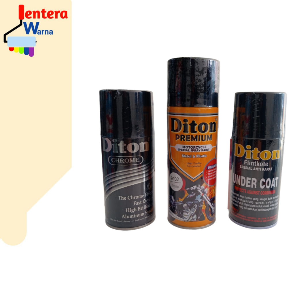 Jual Cat Semprot DITON PREMIUM 400 CC,DITON CHROME 300 CC,DITON ...
