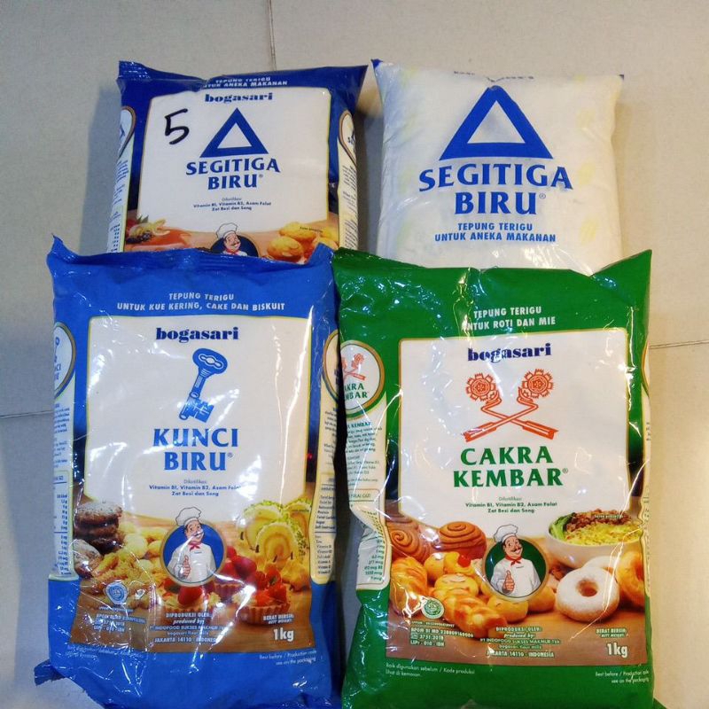 Jual TEPUNG SEGITIGA BIRU PREMIUM / CAKRA KEMBAR PREMIUM / KUNCI BIRU ...