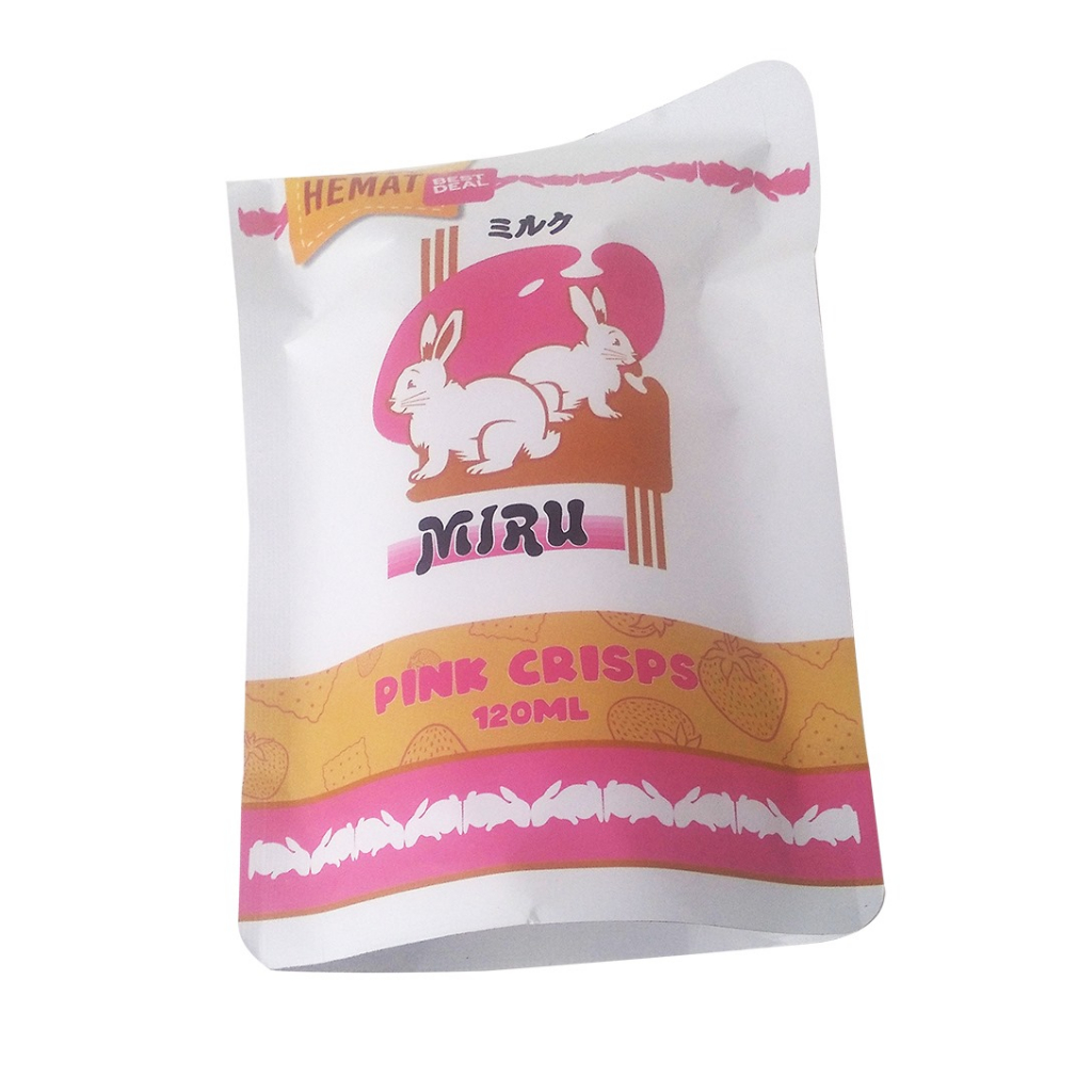 Jual Liquid Vape Vapor Miru Pink Crisps Strawberry Cream 2X60ML By ...