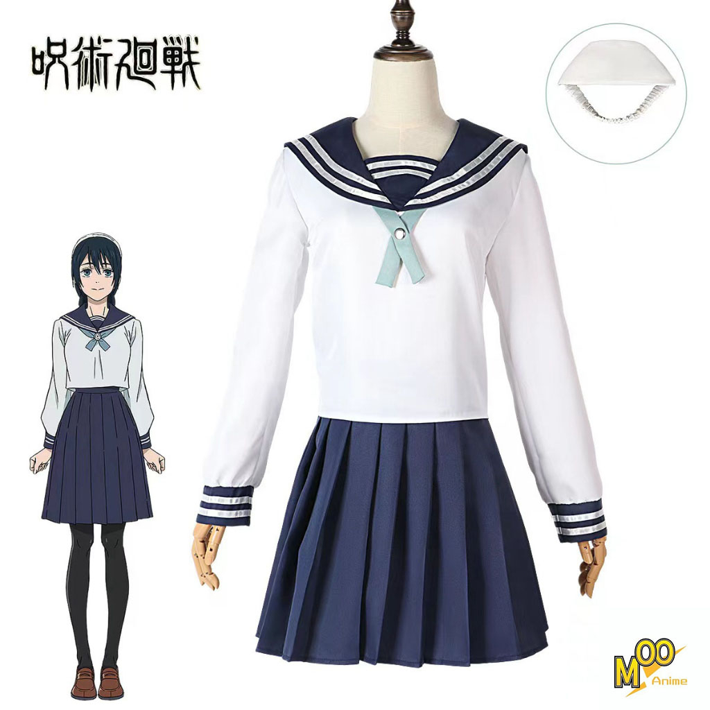 Jual Jujutsu Kaisen cosplay costume Amanai Riko cosplay JK Campus uniform and wig Christmas ...
