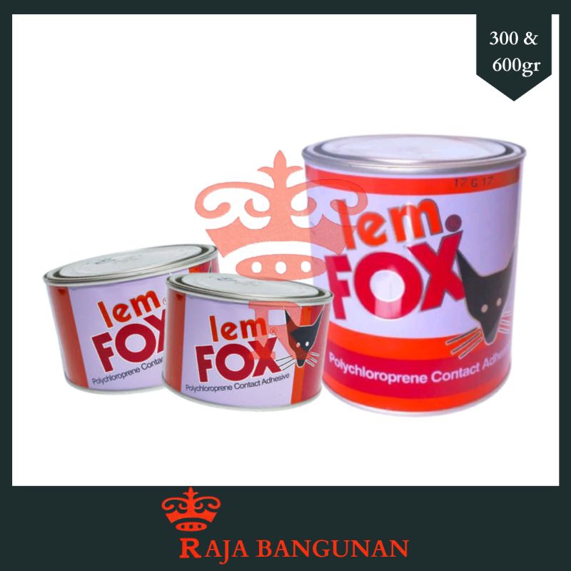 Jual Lem Fox Kuning Kaleng Merah Serbaguna 300gr 600gr | Shopee Indonesia