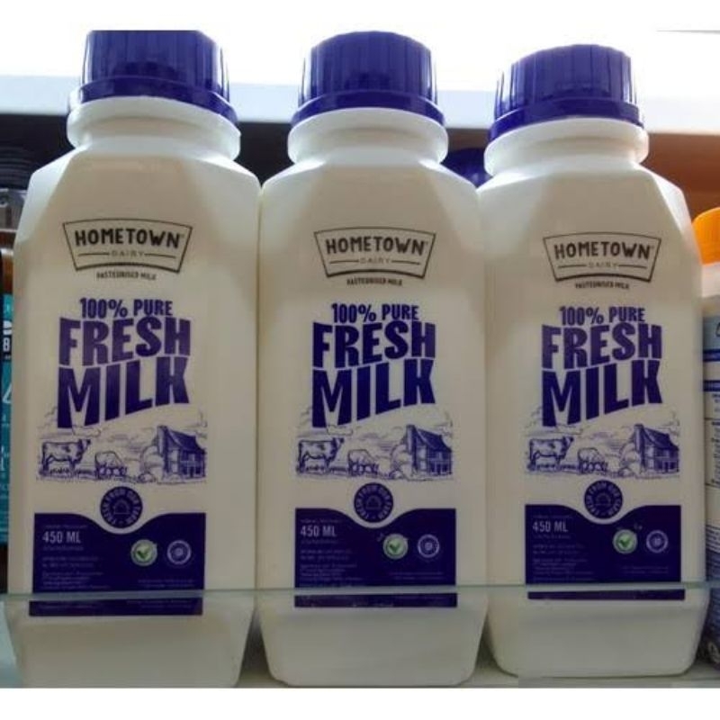 Jual Fresh milk home town plain 450 ml | fresh home town coklat ...