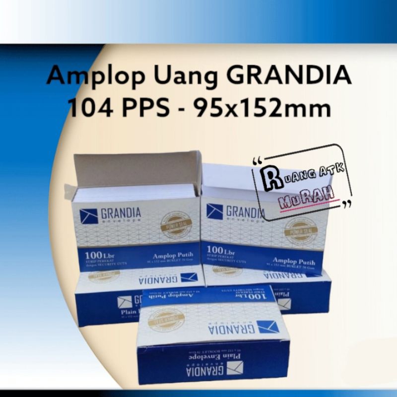 Jual Amplop Putih Grandia 104 PPS polos- 1 box 100 Lembar | Shopee Indonesia