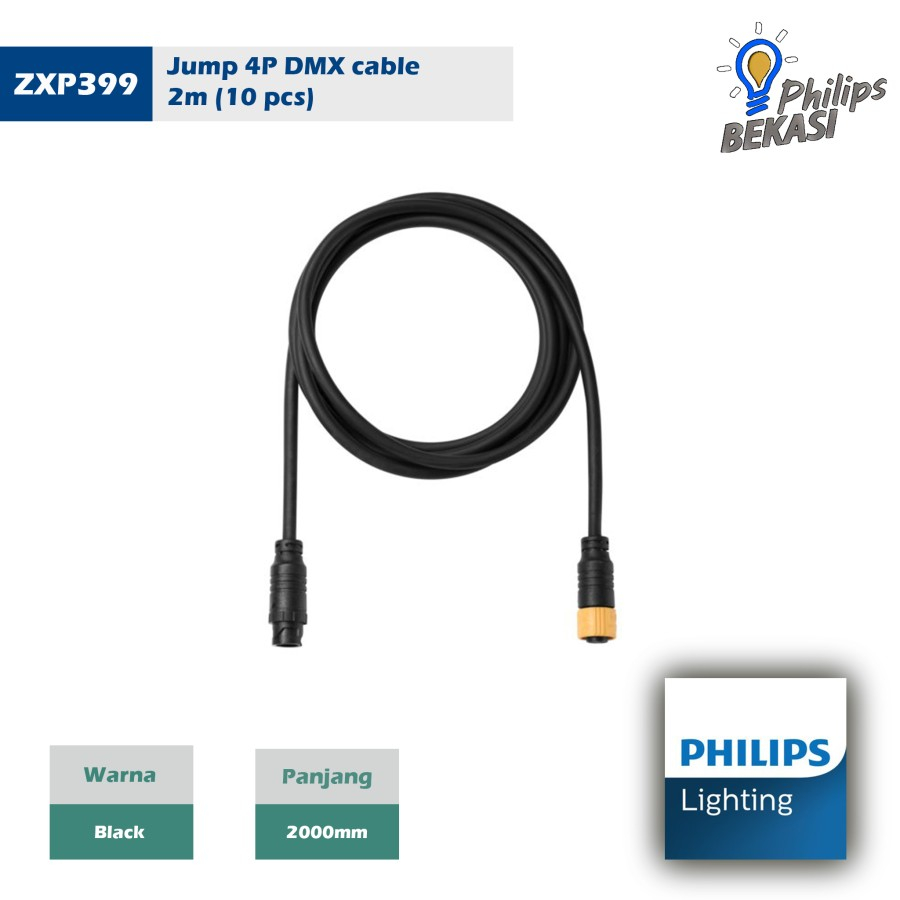 Jual Philips aksesoris ZXP399 Jump 4P DMX cable 2m (10 pcs) | Shopee ...