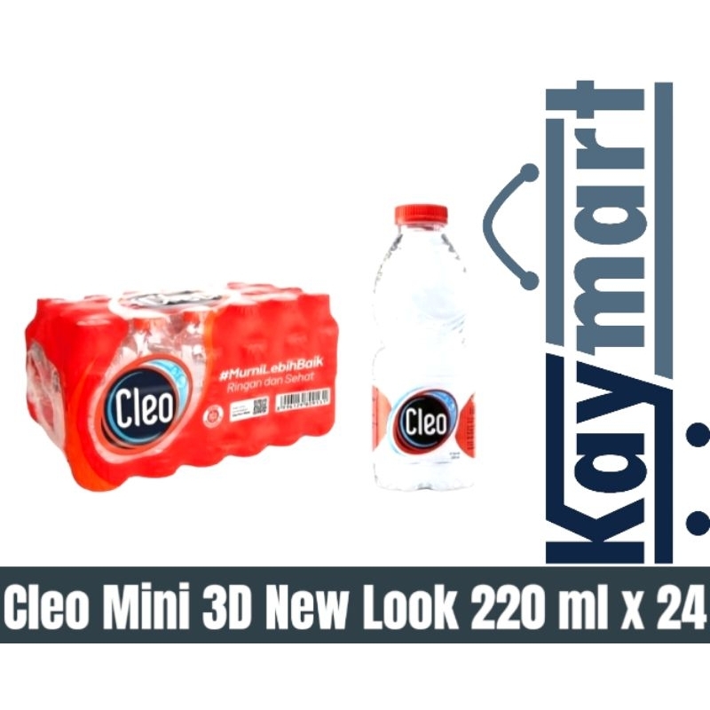 Jual Cleo Botol Mini isi 24 x 220 ml | Shopee Indonesia