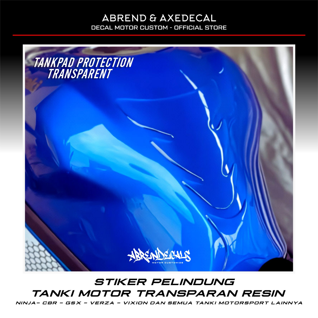 Jual STIKER TIMBUL RESIN PELINDUNG TANKI MOTOR NINJA CBR VIXION GSX CB ...