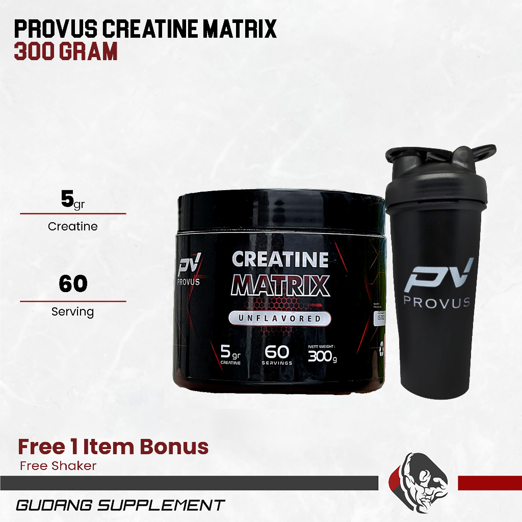 Jual Provus Creatine Matrix 300 Gram 60 Servings PV Provus | Shopee ...
