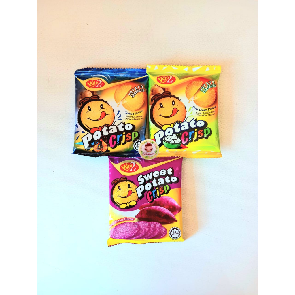 Jual .Snack import | Eceran win2 baked potato crisp sour and cream ...