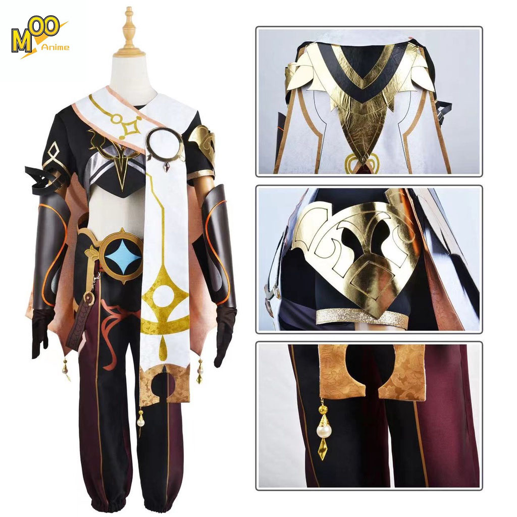 Jual Genshin Impact Traveler Aether Cosplay Costumes Aether cosplay Set ...