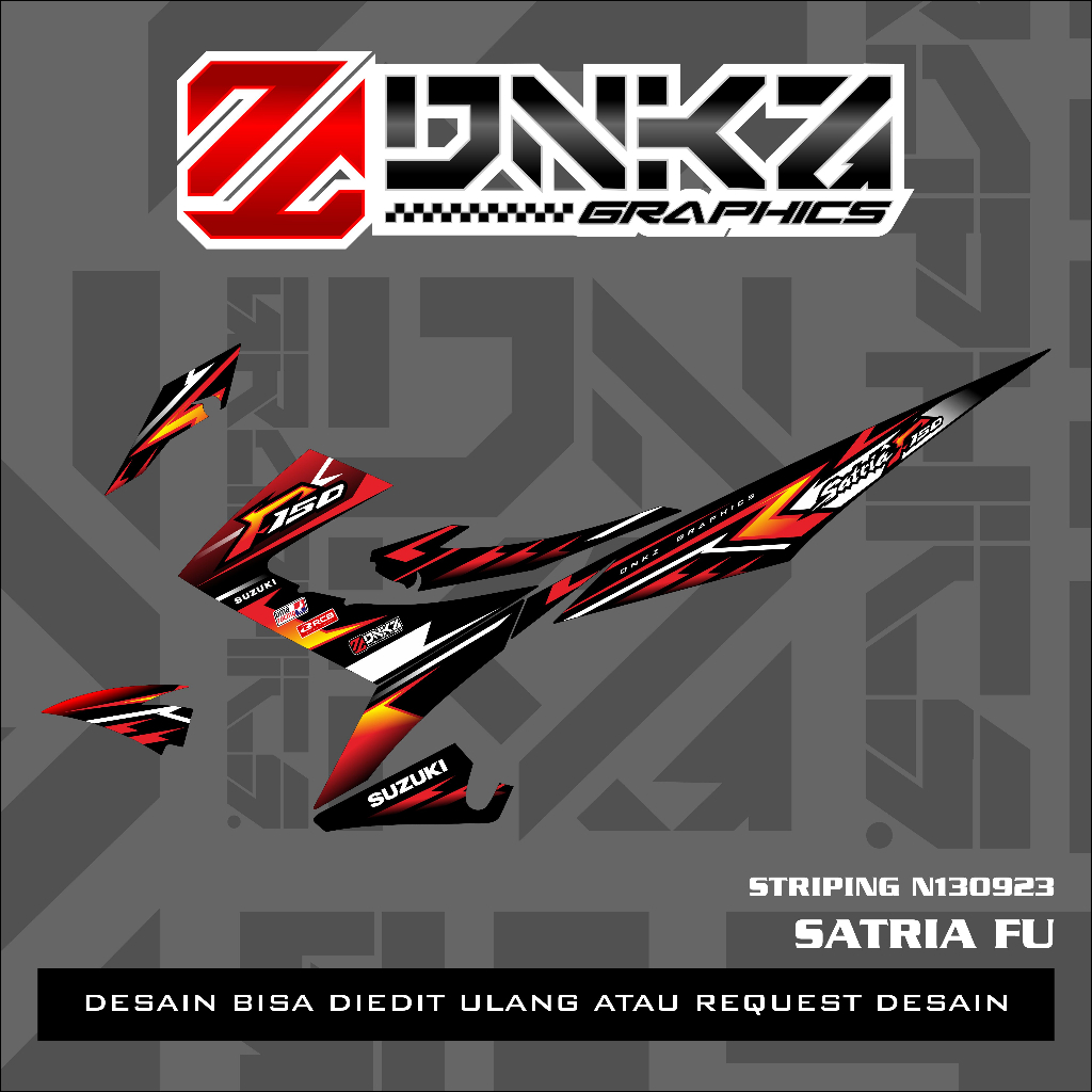 Jual Stiker Satria FU Facelift Decal Striping Satria FU Facelift ...