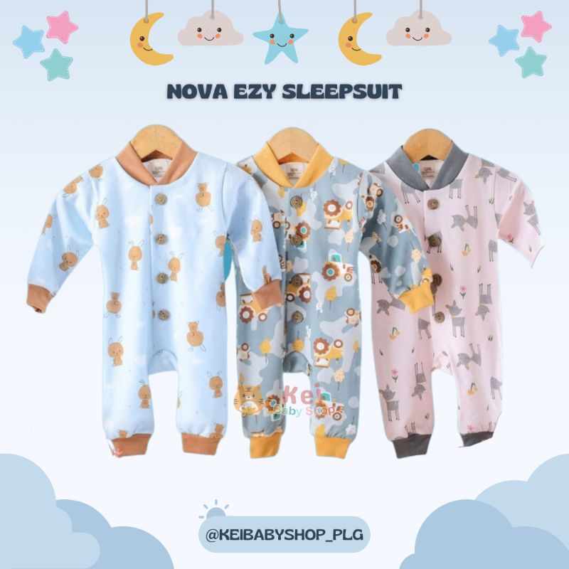 Jual Nova Sleepsuit Premium Ezy - Sleepsuit Bayi Karakter 3-6 6-12 ...