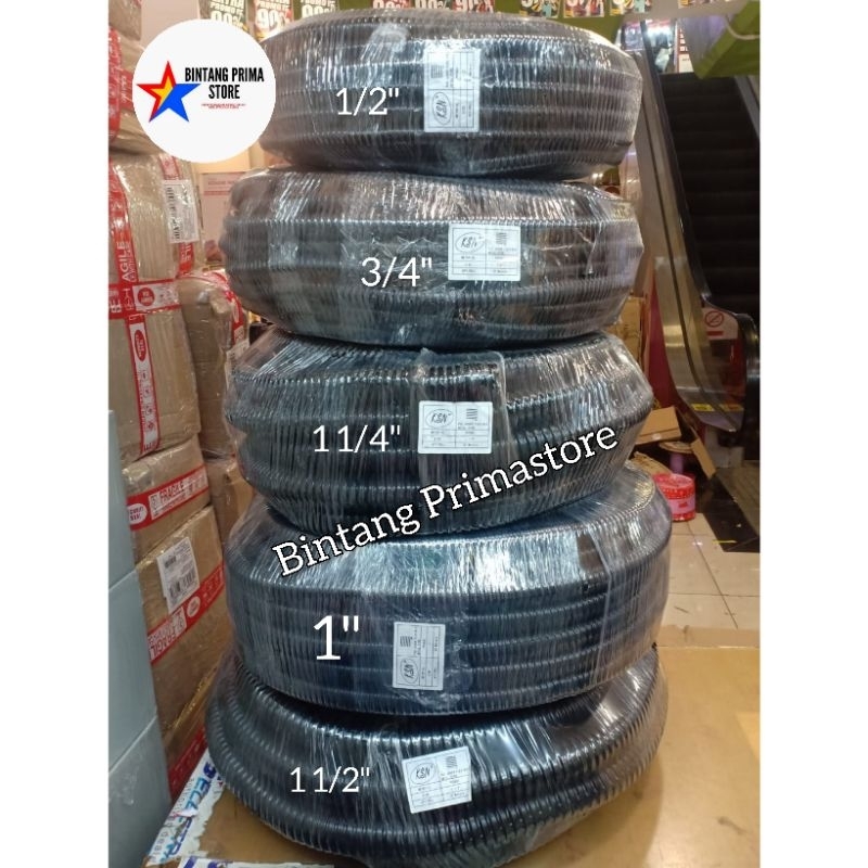 Jual Flexible Metal Conduit / Fleksibel Konduit / Anaconda 1 1/4" Merk KSN | Shopee Indonesia