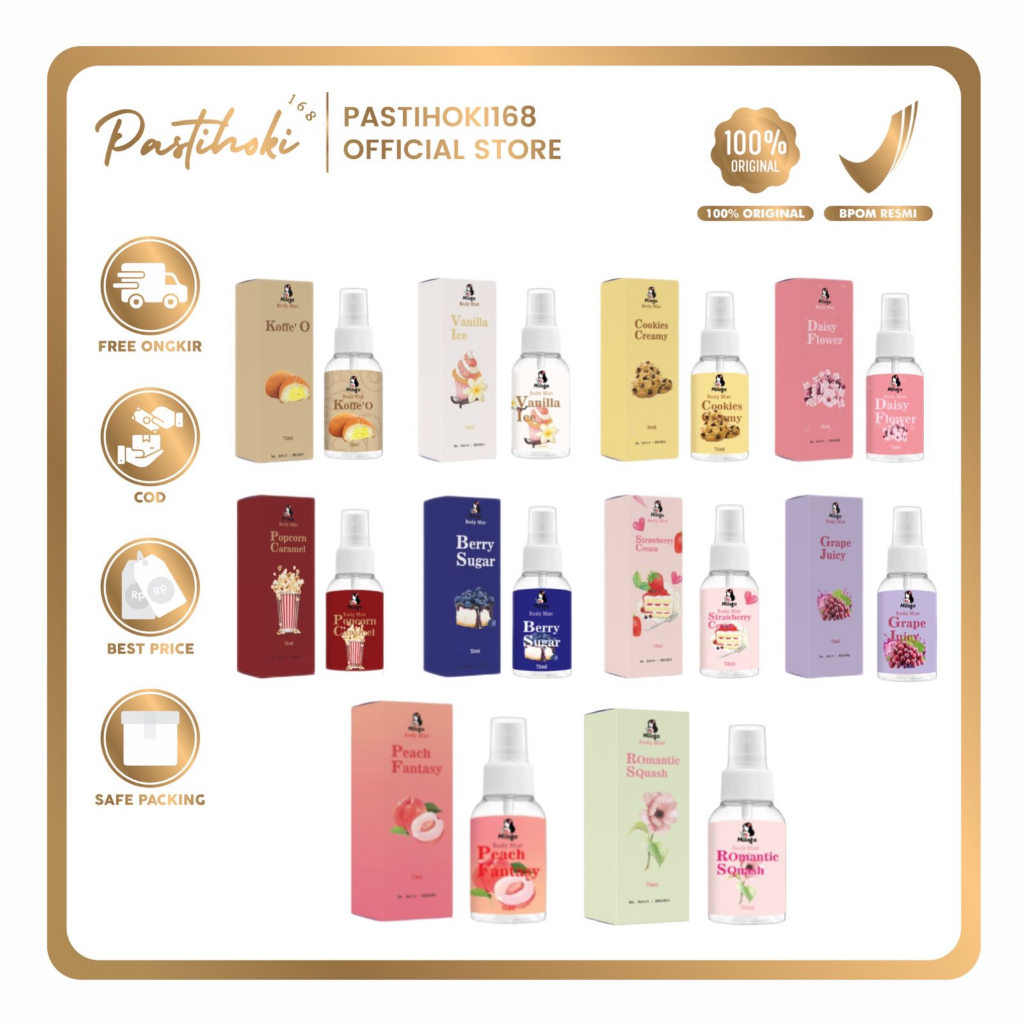 Jual [BPOM] MILOFA Body Mist 75ml / Parfum Body Mist Milofa Best Seller ...