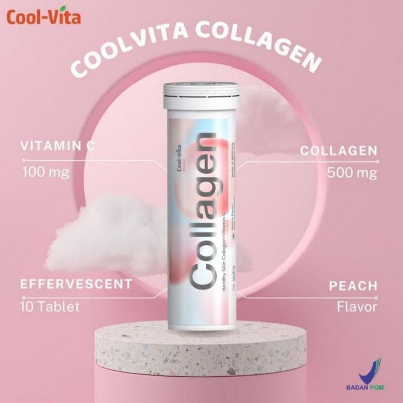 Jual COOL-VITA COLLAGEN EFFERVESCENT isi 10 tablet | Shopee Indonesia