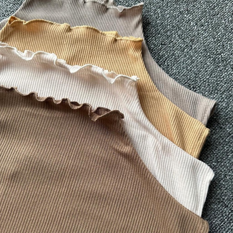 Jual Inner Knit Sleevless Manset Rajut Tanpa Lengan Bahan Cotton Rib ...