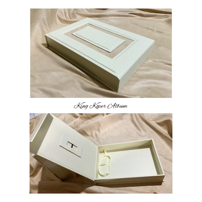 Jual BOX LIS SUEDE ALBUM FOTO 20x30 WARNA CREAM (GRAFIR MINIMAL ORDER 2 ...