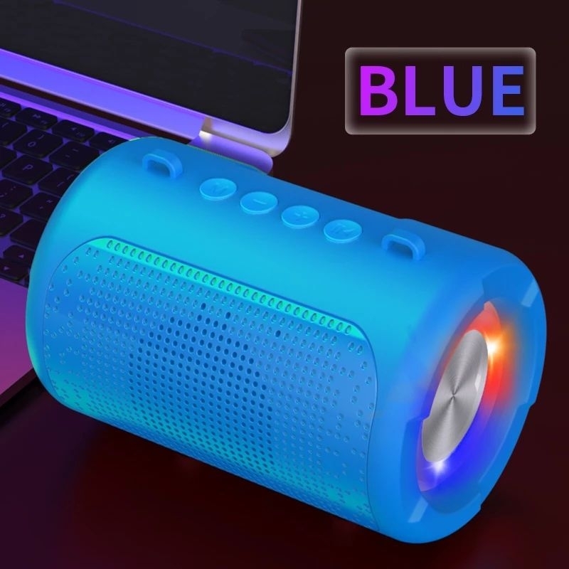 Jual Speaker Bluetooth BG J28 RGB Drum Blue Colour | Shopee Indonesia