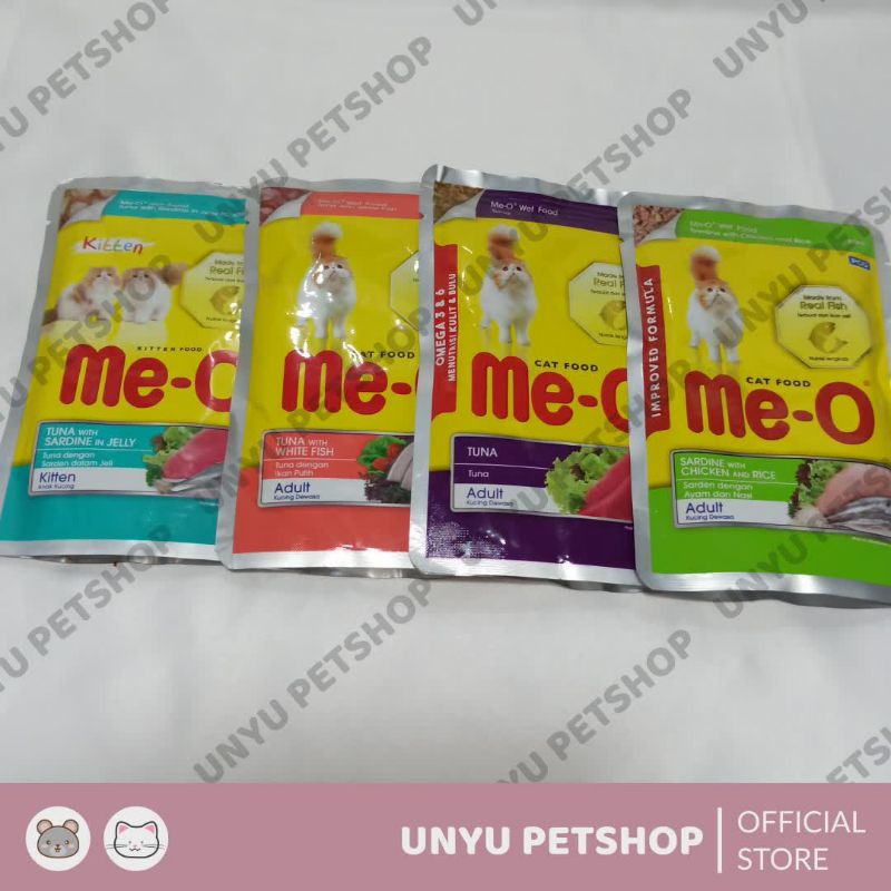 Jual MEO WET FOOD POUCH MAKANAN BASAH KUCING | Shopee Indonesia