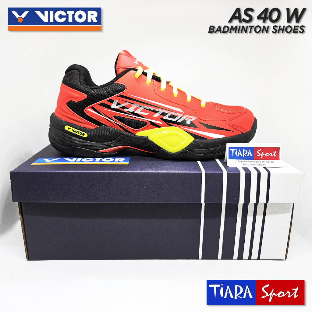 Jual Sepatu VICTOR AS40 DC - Red - Wide U 3.5 Badminton Shoes AS 40 ...