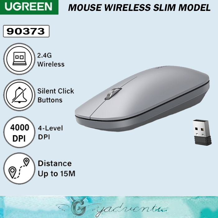 Jual UGREEN Mouse Silent Klik Dual Koneksi Bluetooth + Donggle For ...