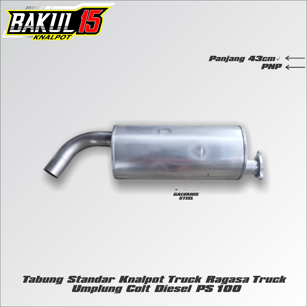 Jual Tabung Standar Knalpot Truck Ragasa Truck Umplung Colt Diesel PS ...
