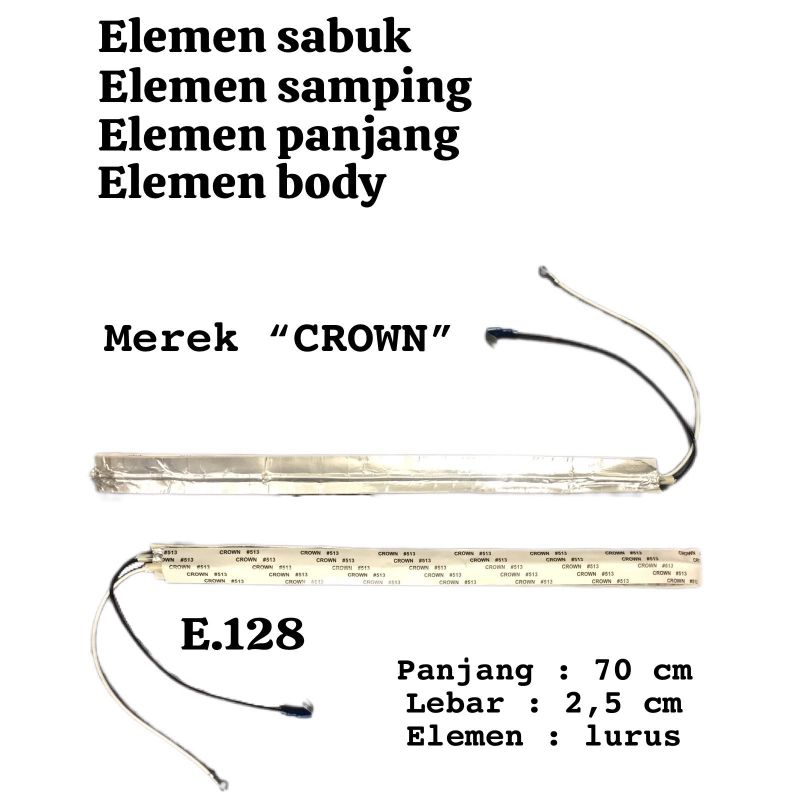 Jual Elemen Heater Sabuk Samping Magic Com Merk "Crown" Body Kecil ...