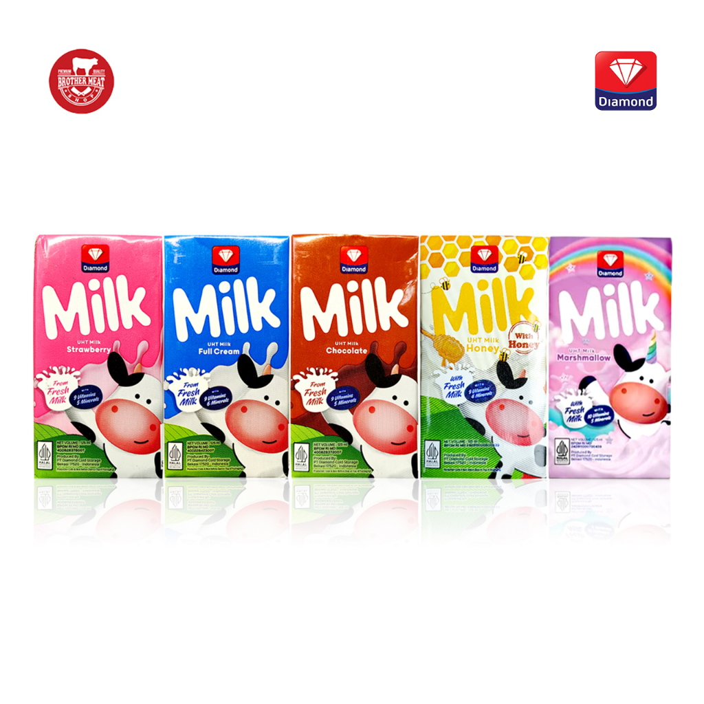 Jual DIAMOND UHT Fresh Milk 125ml, SUSU UHT | Shopee Indonesia