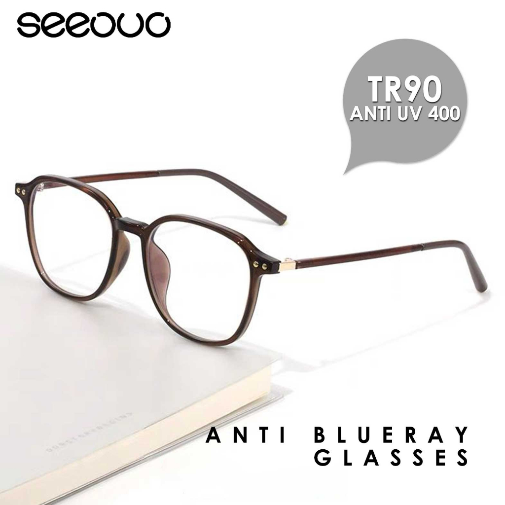 Jual Seeouo Kacamata Antiradiasi Blueray Terbaru Kotak Ringan Bahan TR90 Kokoh Bisa Minus 2366 ...