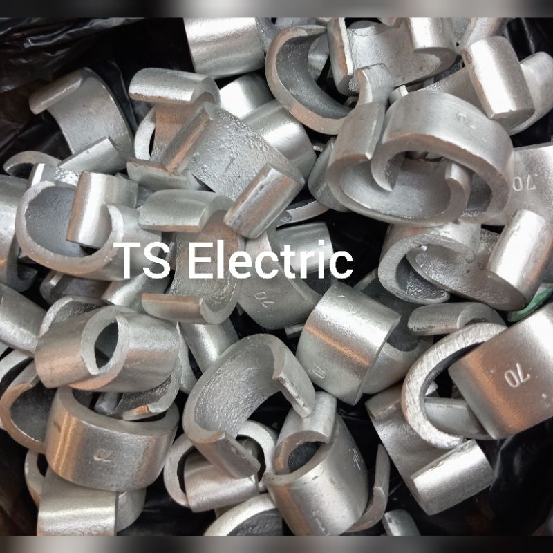 Jual Klem C / Clamp C / Klem Kabel BC 70mm Bahan Alumunium @100 pc ...