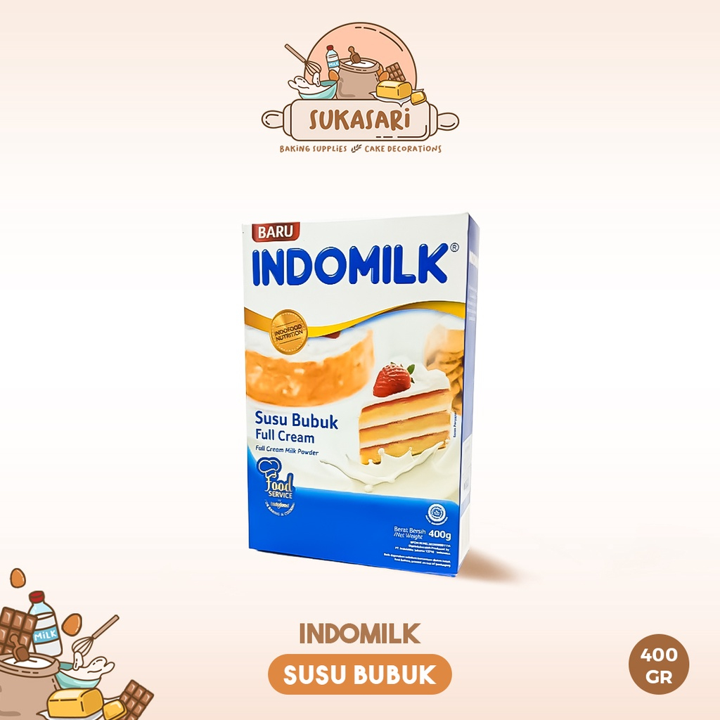 Jual Sukasari - Susu Bubuk Full Cream Indomilk 400gr / Indomilk Milk Powder / Susu Bubuk untuk ...