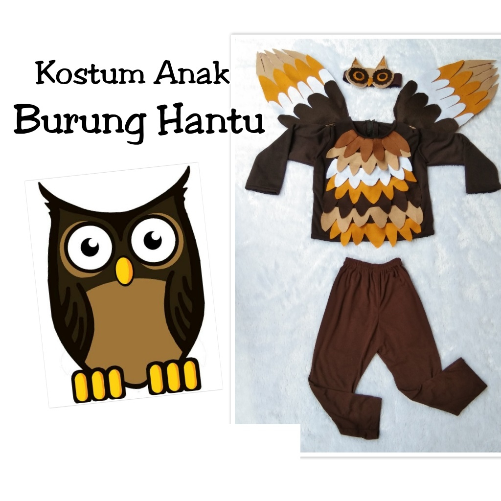 Jual Kostum Burung Hantu Anak Bird Costume Kids | Shopee Indonesia