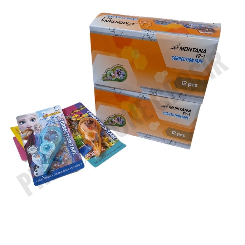Jual 1Lusin Tipe X Roll Kertas Karakter Lucu MONTANA FR-1 CORRECTION ...