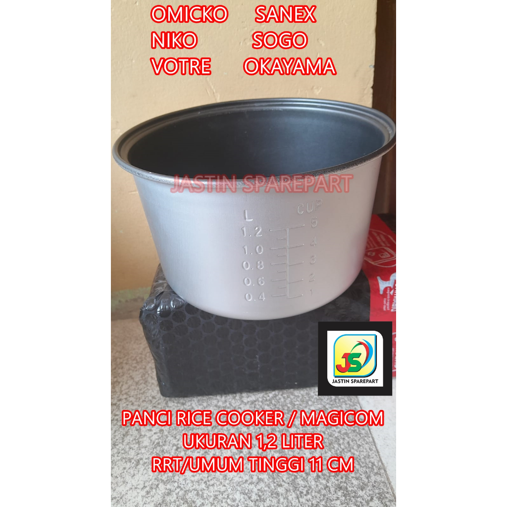 Jual PANCI RICE COOKER / MAGICOM UKURAN 1 dan 1,2 Liter RRT/UMUM TINGGI ...