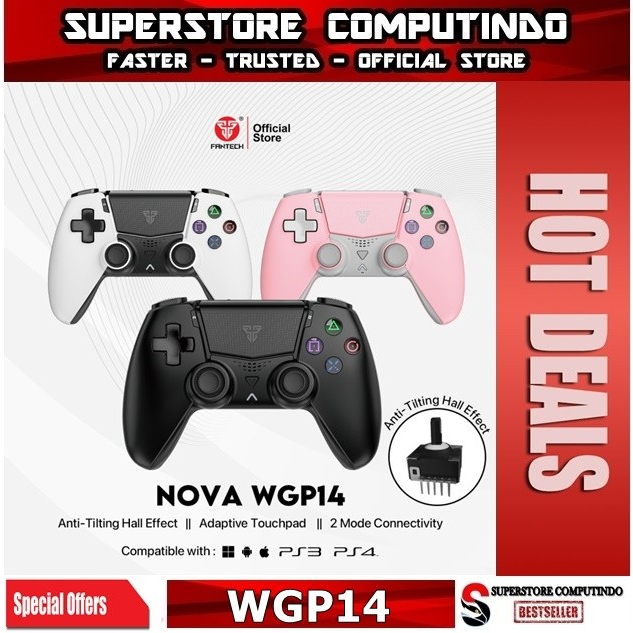 Jual Fantech WGP14 Nova Wireless Gamepad With Hall Effect For PS ...