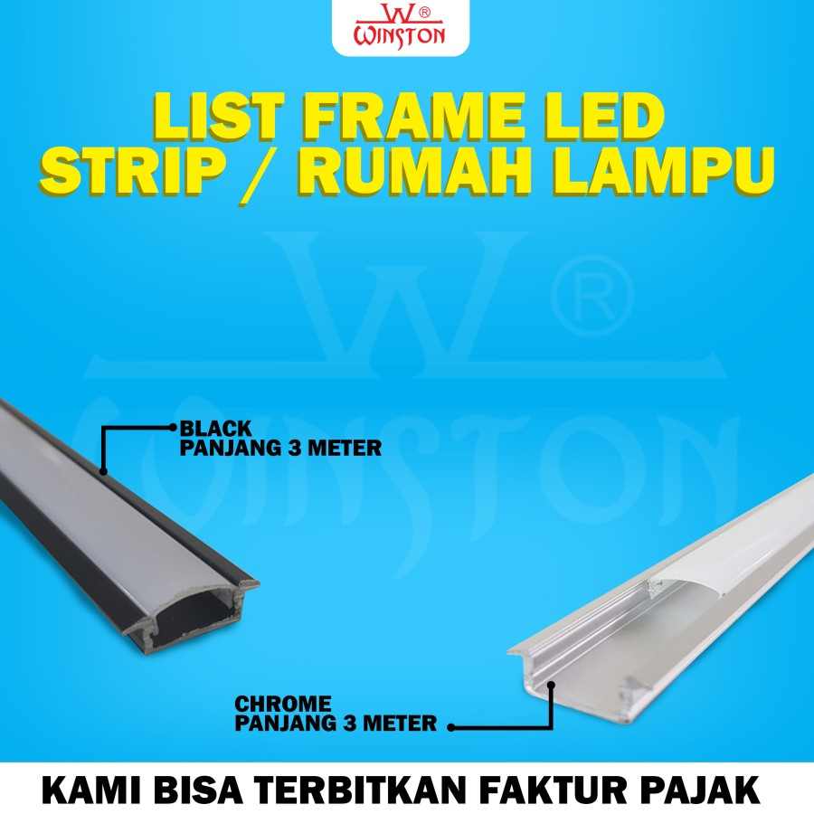 Jual LIST FRAME LED STRIP RUMAH LAMPU winston | Shopee Indonesia