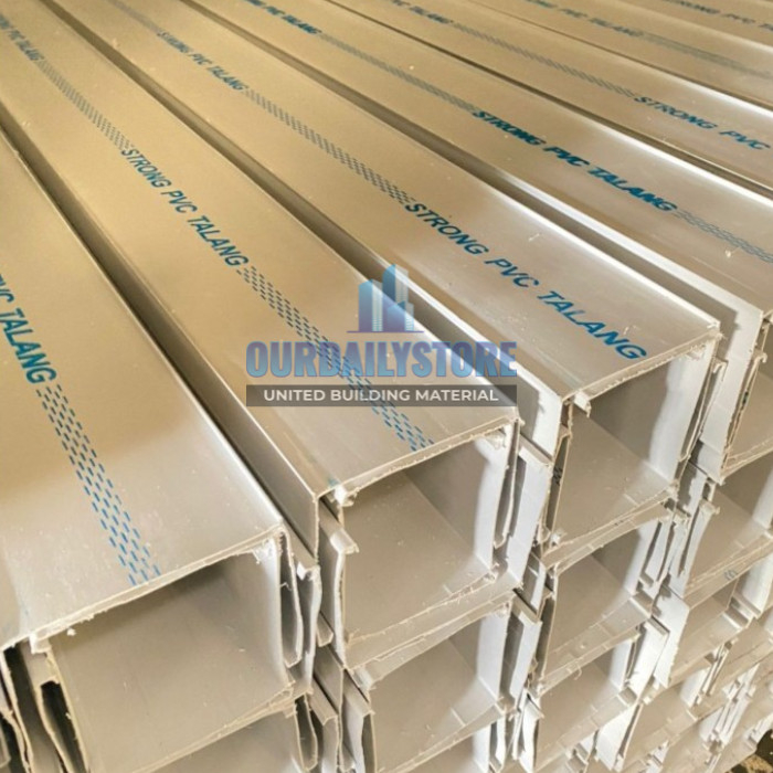 Jual Talang Kotak PVC 4" 4 Inch Talang 1 Batang Warna putih Capitol ...
