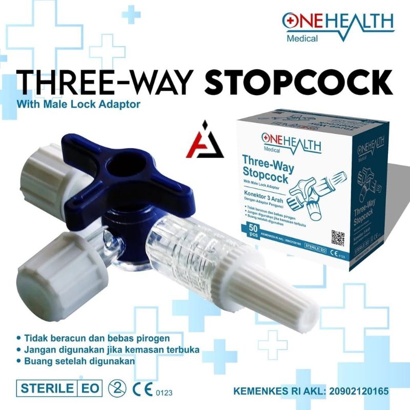 Jual Three Way Stopcock Onehealth Per Pcs / 3 Way Stop Cock | Shopee ...