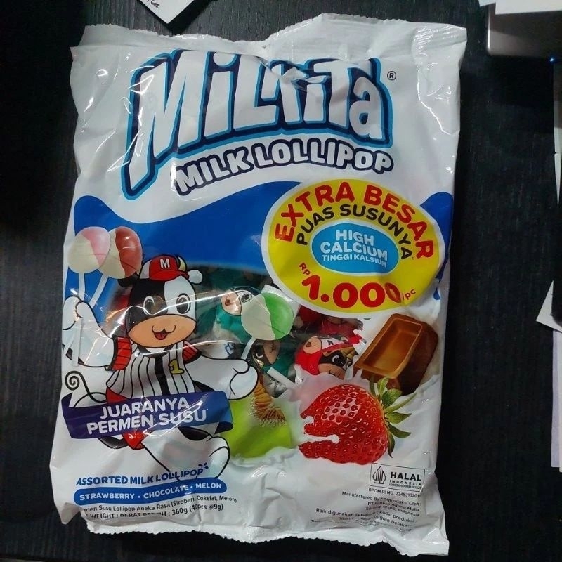 Jual PERMEN MILKITA MILK LOLLIPOP 1 pack REFIL LOLIPOP ASSORTED permen ...