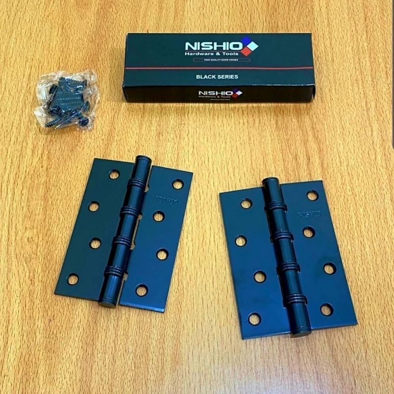 Jual Engsel Pintu Jendela 4 inch 4inch 4" Tebal Hitam NISHIO Black ...