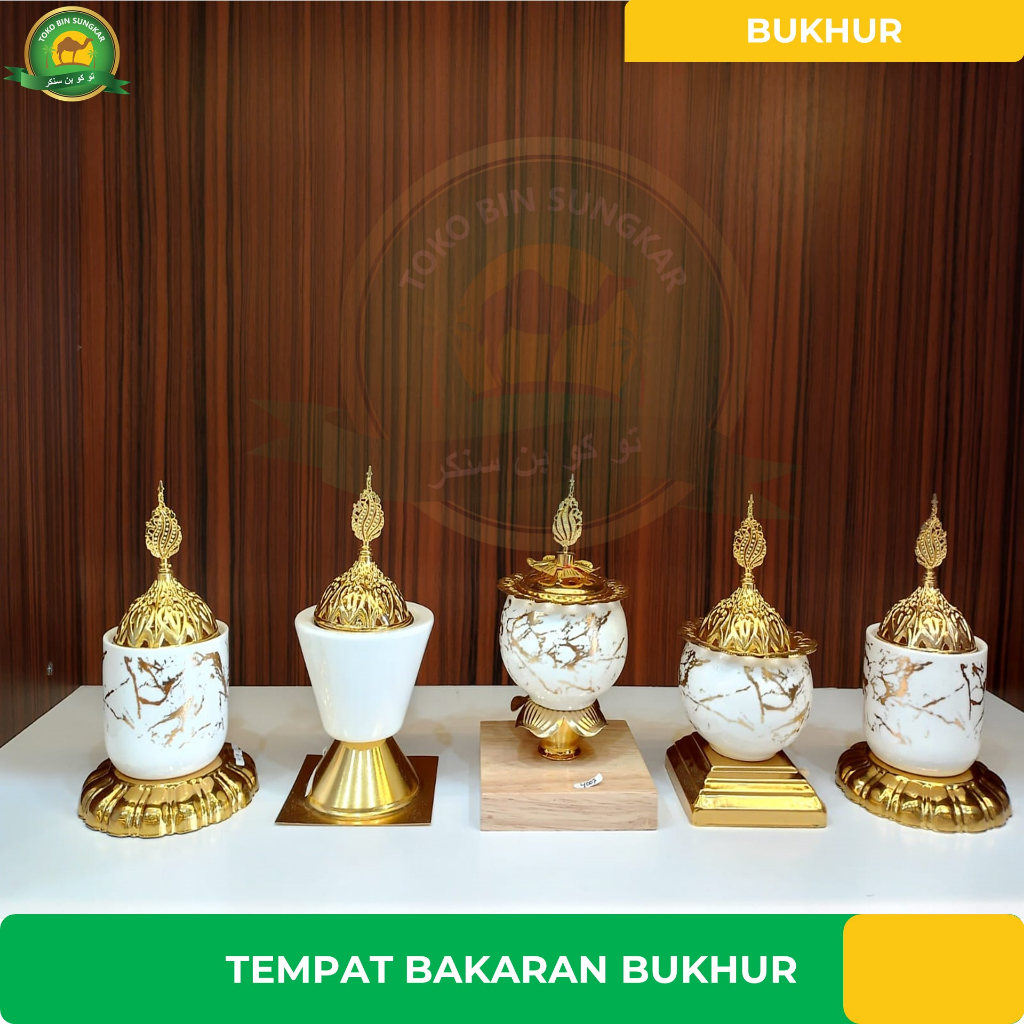 Jual Tempat Bakar Bukhur Mabkharah Keramik Arab Putih Mini | Shopee ...